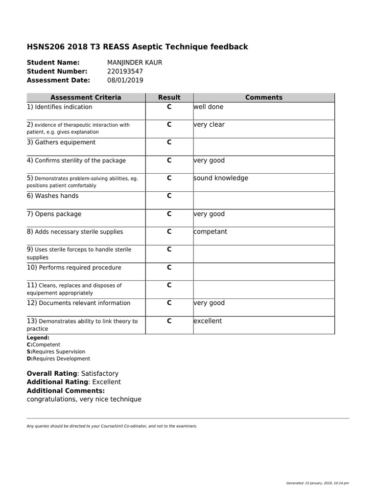 Report 1 Aseptic Technique | PDF