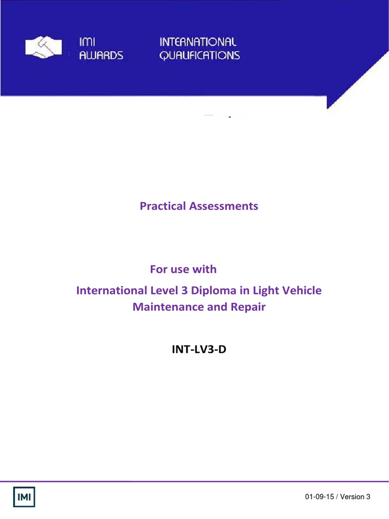 BP18 Practical Tasks Sheet BATTERY1 | PDF | Personal Protective Equipment | Vehicles