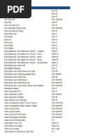 Tekla Structures 20 Shortcuts | PDF | Control Key | Computer Architecture