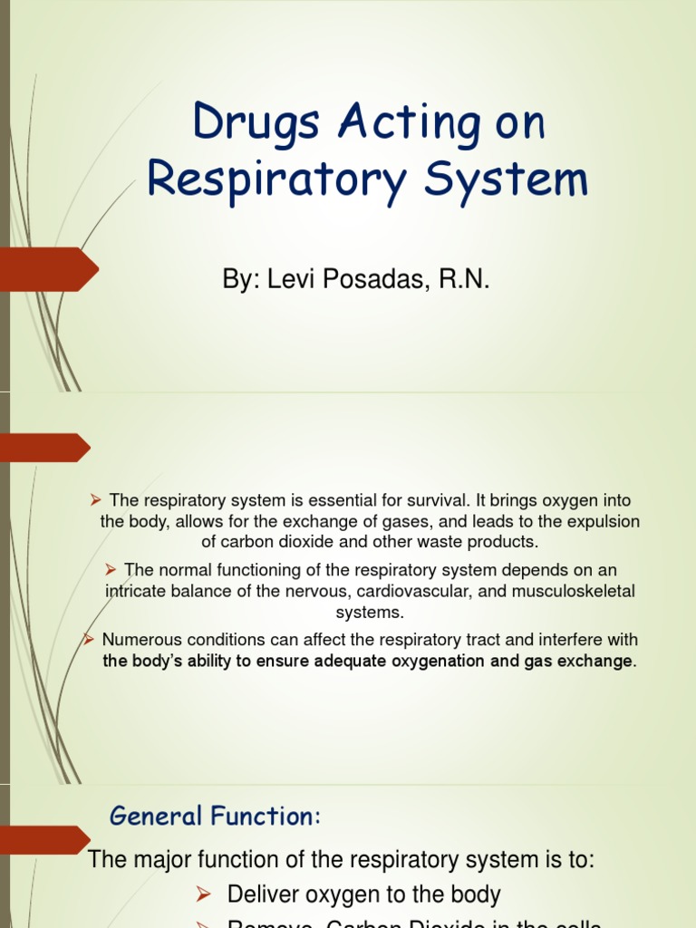 Drugs Acting on Respiratory System | Breathing | Lung