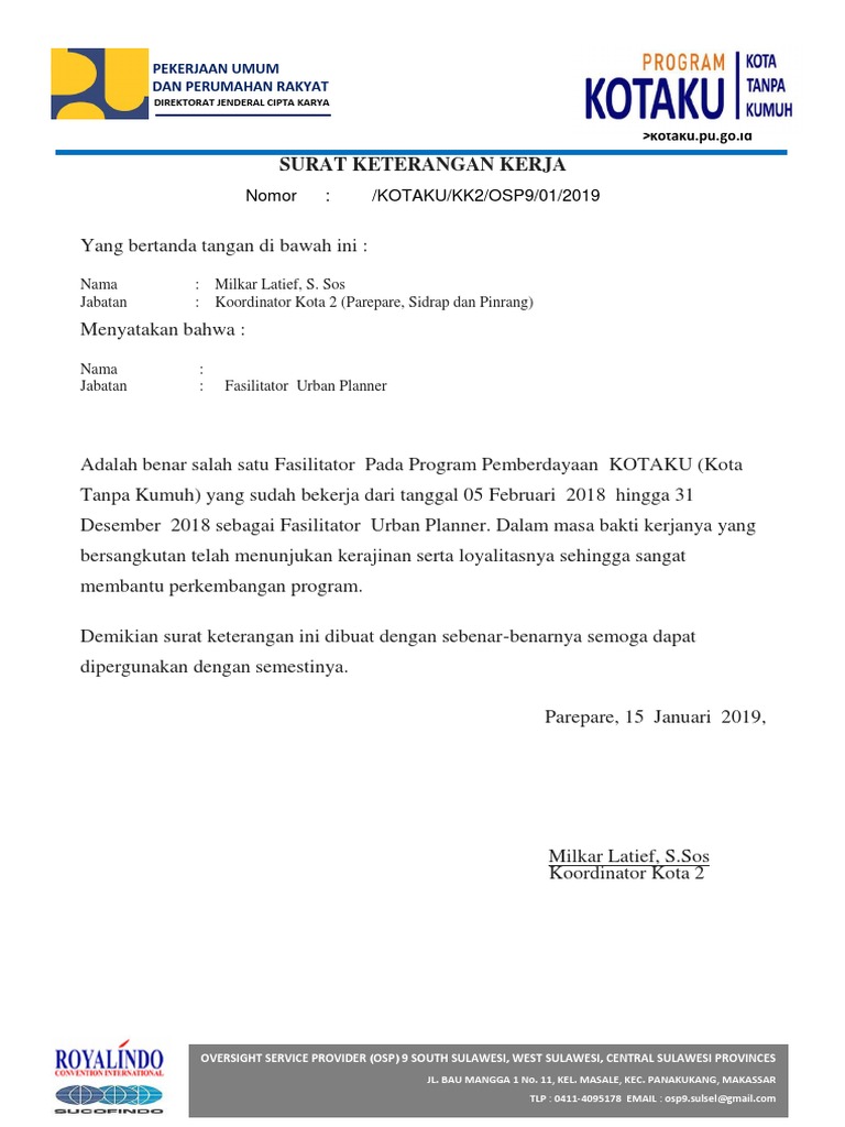 Contoh Kop Surat | PDF