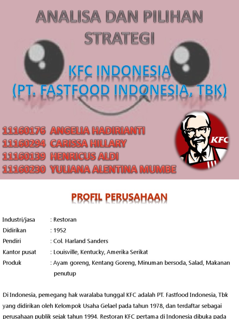 Profil dan Strategi PT KCF Indonesia | PDF