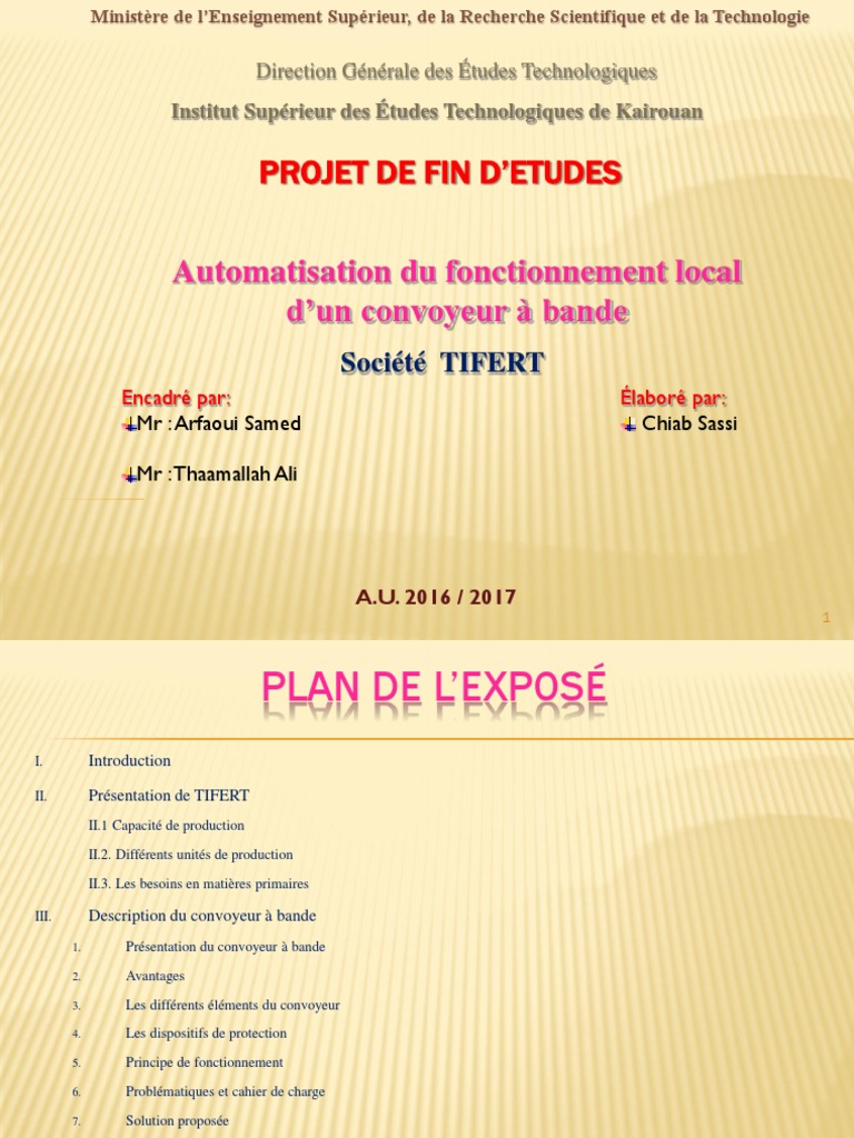 Exposé Final | PDF | Interrupteur | Programmation informatique