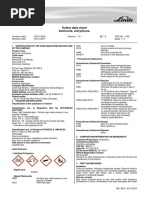 MSDS Ammonia | PDF | Ammonia | Respiratory System