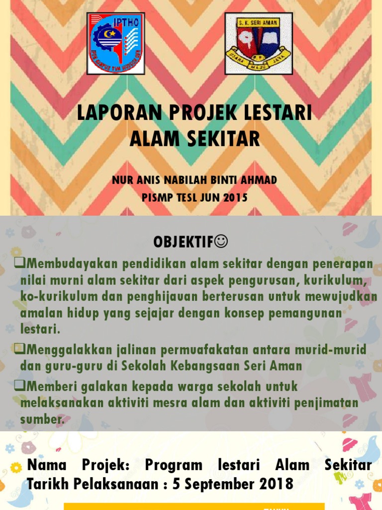 Laporan Projek Lestari Alam Sekitar | PDF | Karier & Perkembangan | Seni