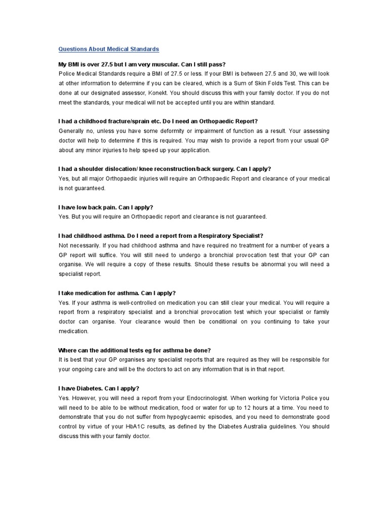 Medical Guidelines FAQ Formatted | PDF | Hepatitis B | Orthopedic Surgery