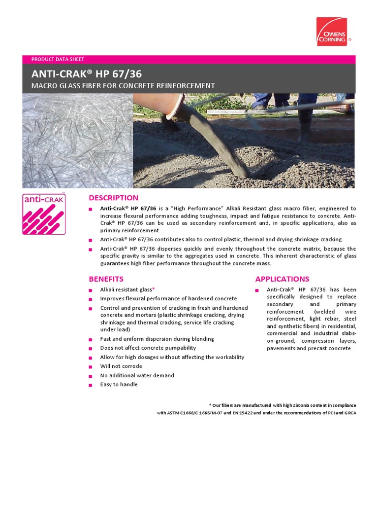 CemFIL AntiCrak HP 6736 Product Sheet WW 10-2014 Rev8 en Final | PDF ...