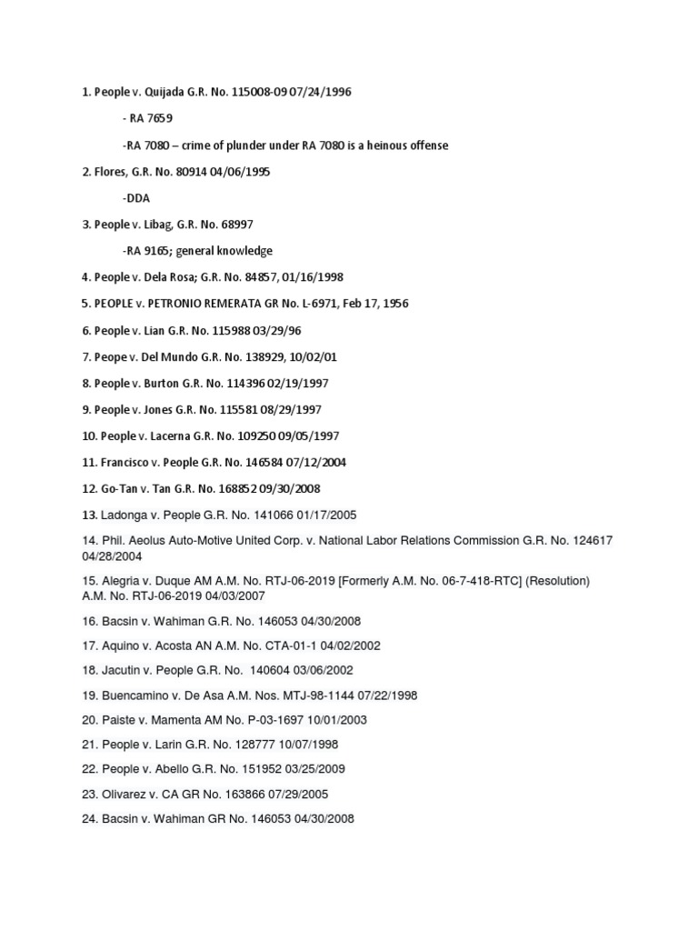 SPL Case Digest | PDF | Violence