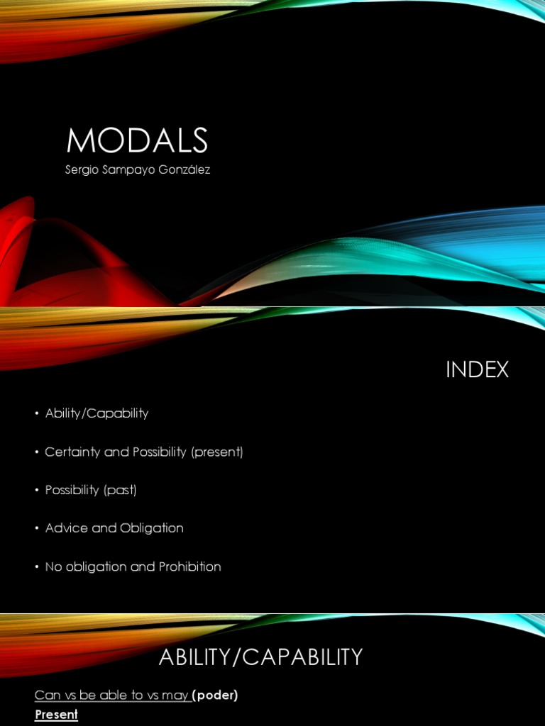 Modals Summary | PDF