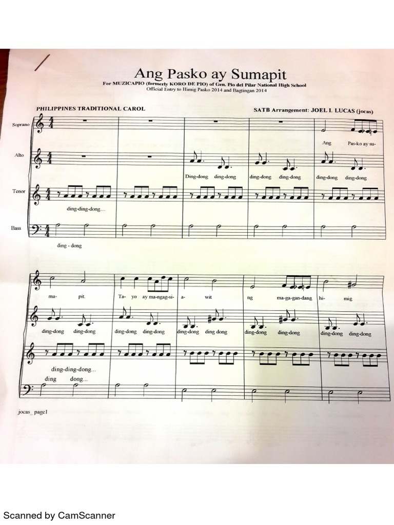 Ang Pasko Ay Sumapit | PDF