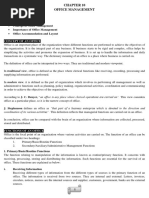 Chapter1: Introduction To Office Management | PDF | Goal | Human Resources