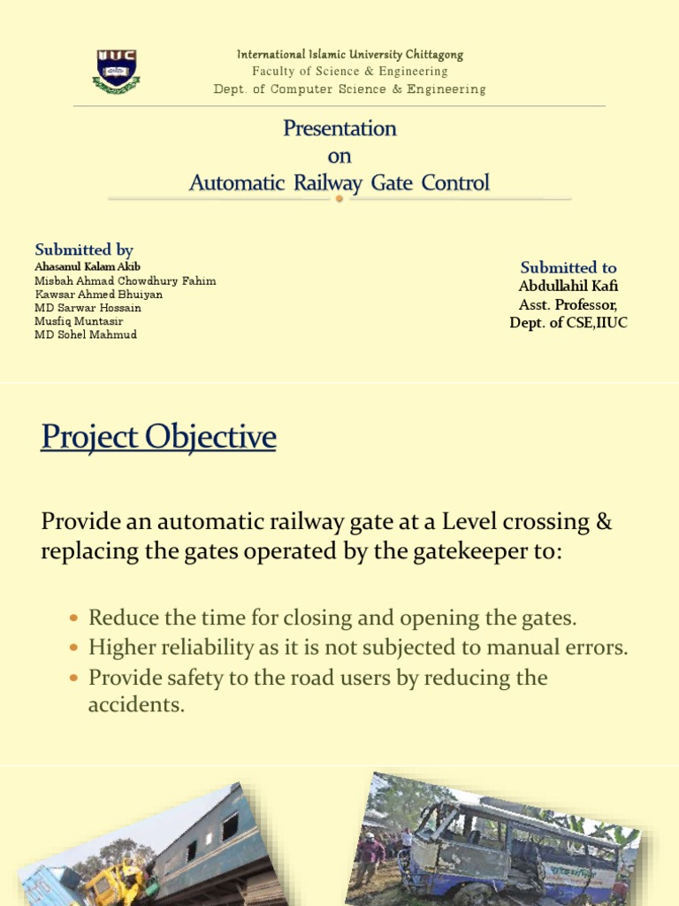 Automatic Railway Gate Control Using Arduino | PDF | Arduino | Sensor