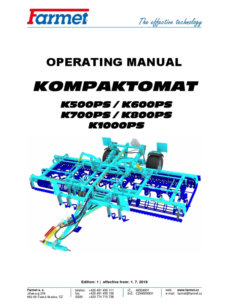 Manual Utilizare K600 | PDF | Tractor | Machines