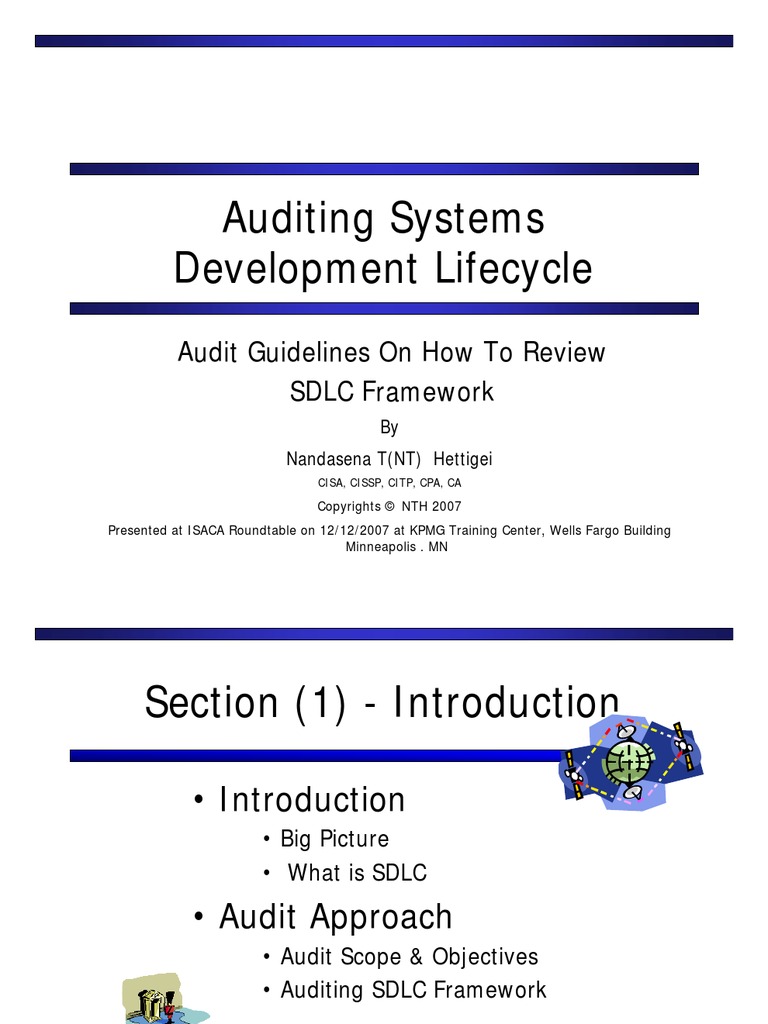Auditing SDLC (NT20071212) | PDF | Software Development Process | Software Development