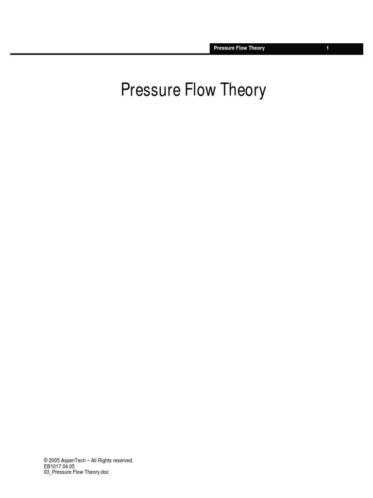 03 - Pressure Flow Theory | Download Free PDF | Fluid Dynamics | Equations