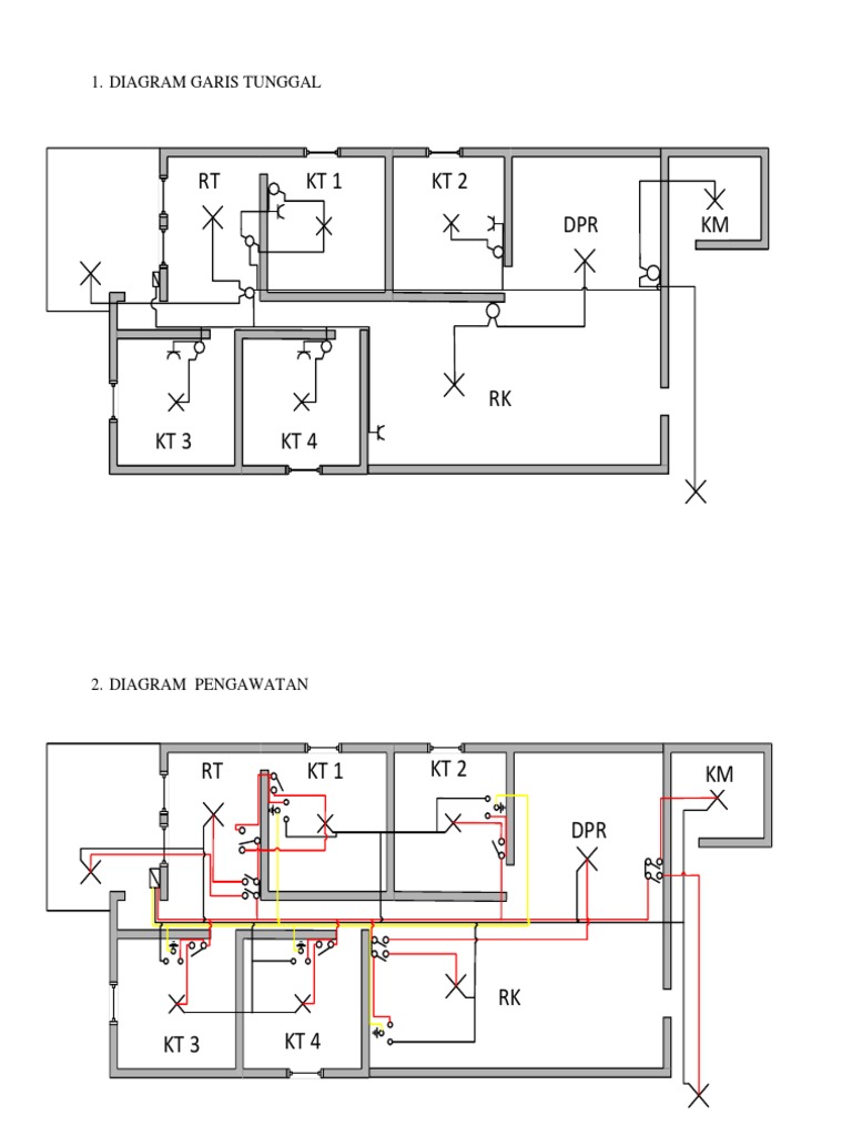 Tugas Intalasi Garis Tunggal Acep | PDF