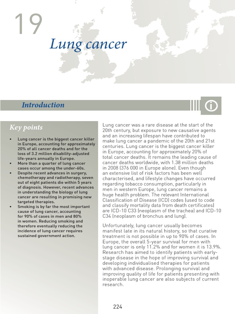 Lung Cancer: Key Points | PDF | Lung Cancer | Chronic Obstructive ...