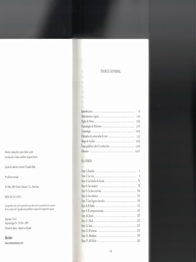 Introduccion Al Coran de Jacques Jomier en La Edicion de Julio Cortes ...