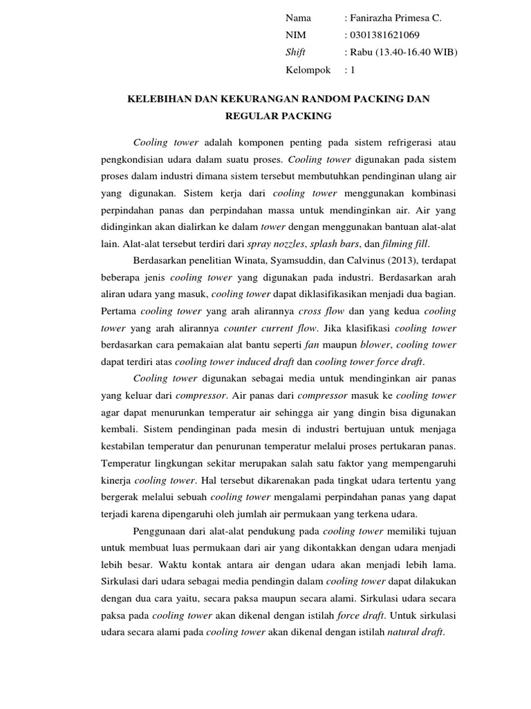 Kelebihan Dan Kekurangan Random Packing Dan Regular Packing | PDF