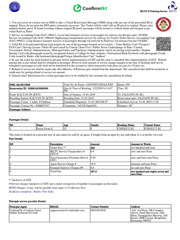 Train Ticket TK4183643I86 | PDF | Identity Document | Ticket (Admission)