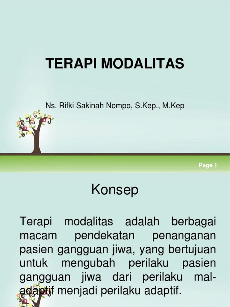 Pertemuan 11 Terapi Modalitas 1 | PDF
