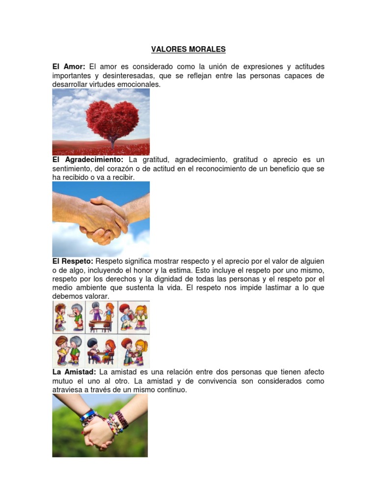 Valores Morales Valores Morales