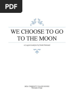 We Choose To Go To The Moon - Rhetorical Analysis | PDF | Outer Space ...