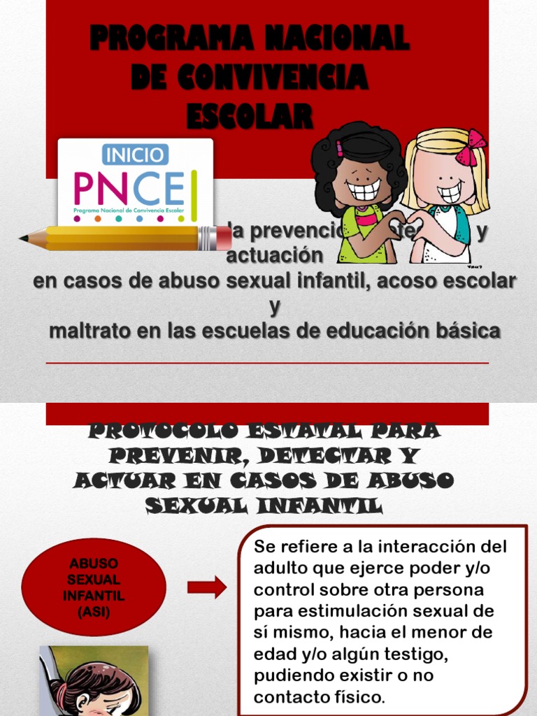 Protocolos Para La Prevención Detección Y Actuación Pdf Abuso