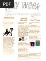 Triptico Semana Santa | PDF | Easter | New Testament People