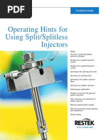 Split and Splitless Injection | PDF | Gas Chromatography | Laboratory ...
