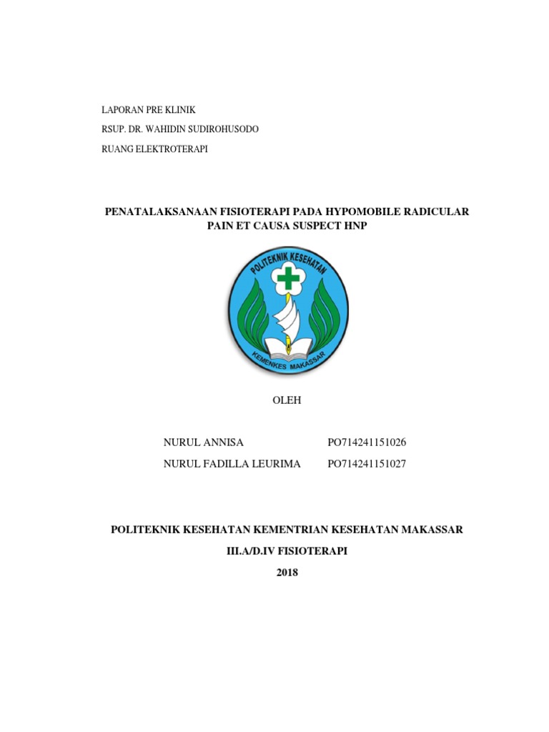 Laporan Kasus LBP Et Causa HNP | PDF | Sains & Matematika
