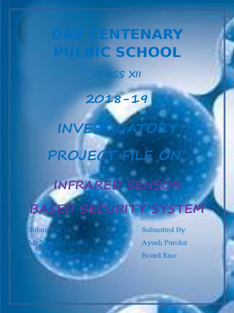 Dav Centenary Pulbic School: Infrared Sensor Based Security System | PDF
