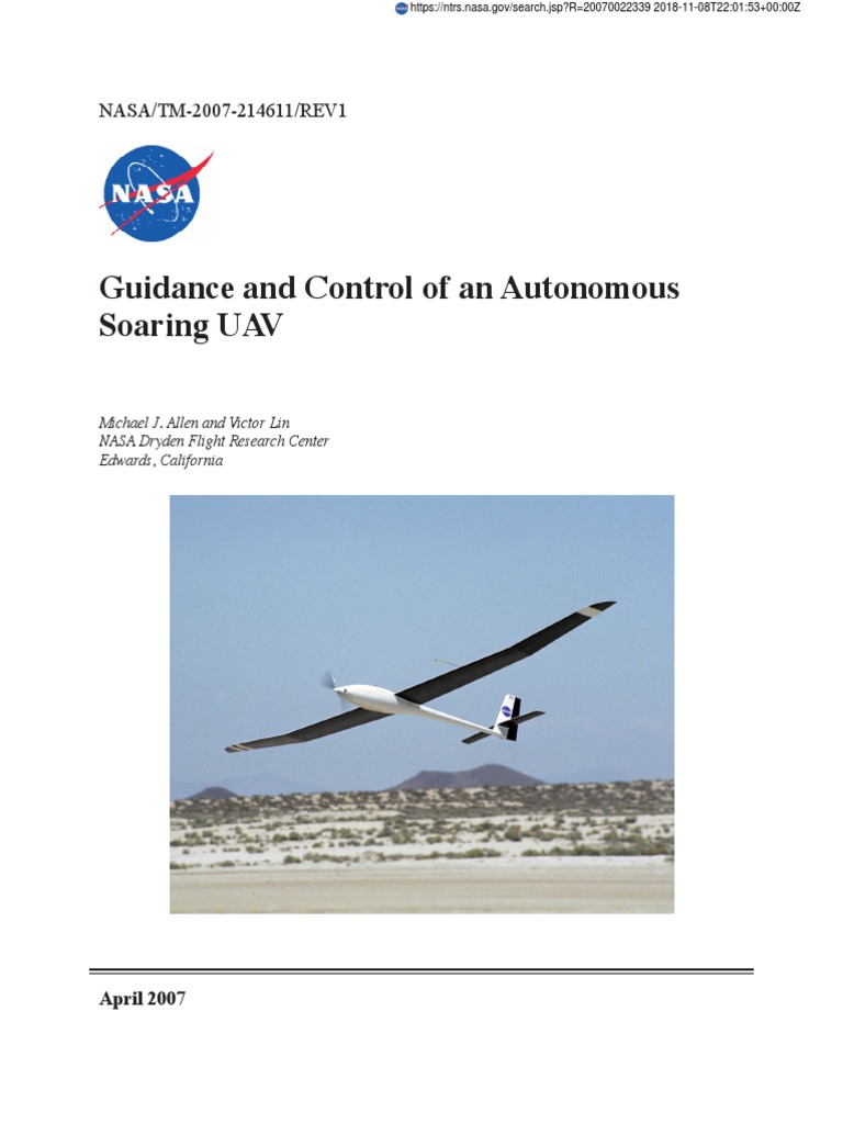 Autonomous Soaring UAV Guidance System | PDF | Gliding | Unmanned ...