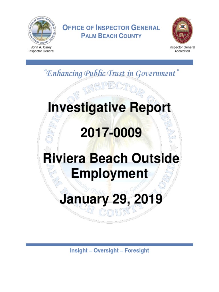 0IG Investigation Report | PDF | Employment | Conflict Of Interest
