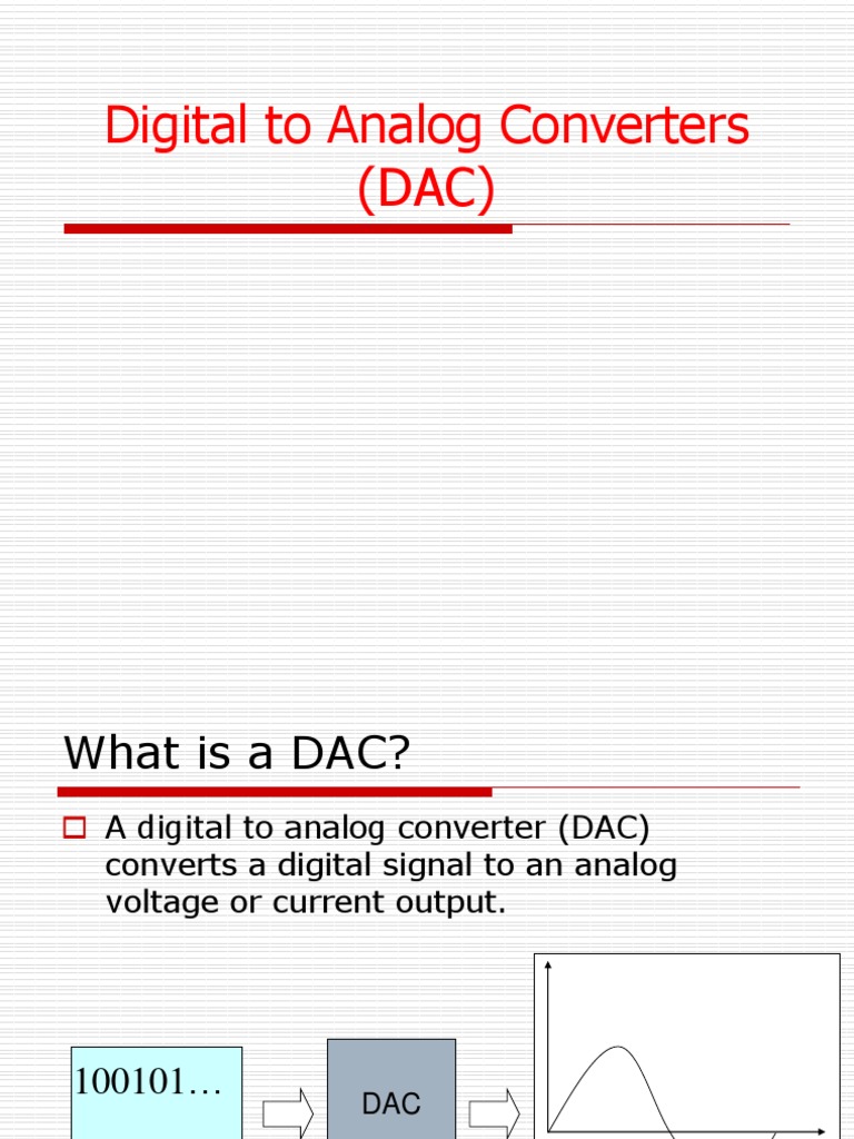 DAC | PDF | Digital To Analog Converter | Operational Amplifier