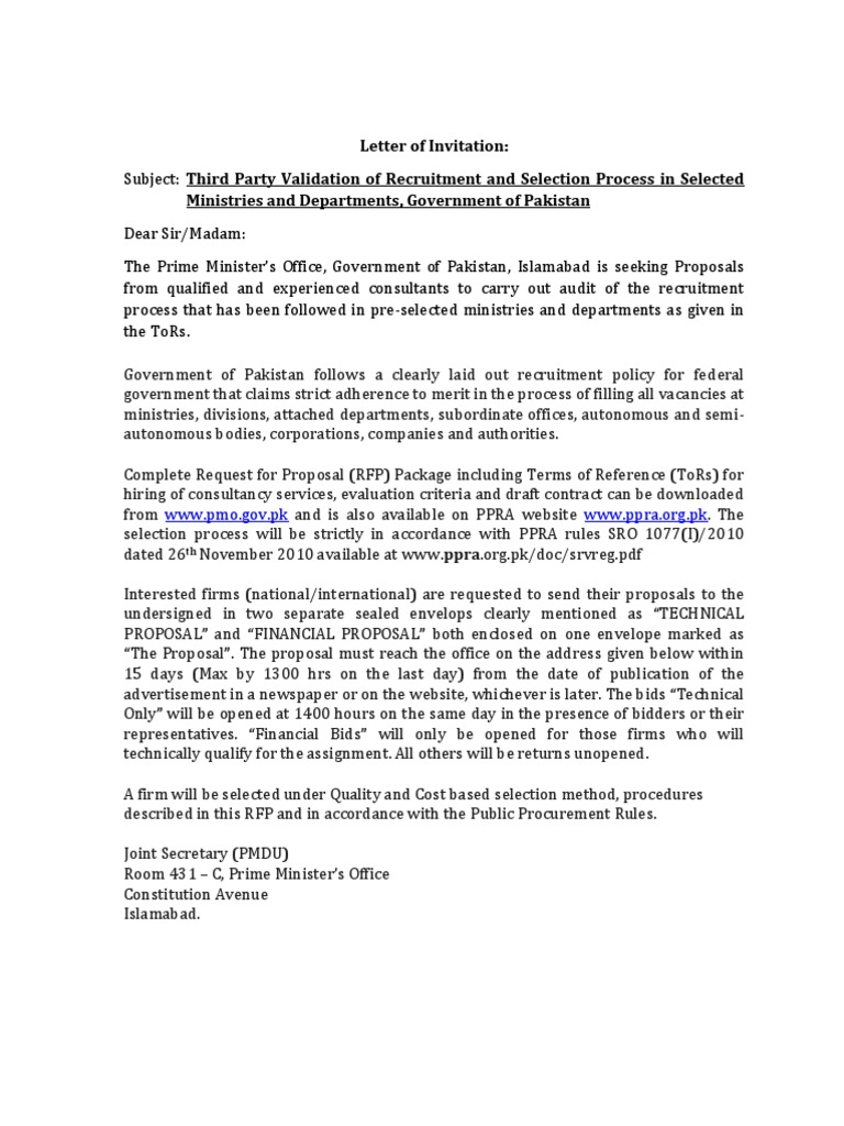 Complete RFP Package | PDF | Consultant | Request For Proposal