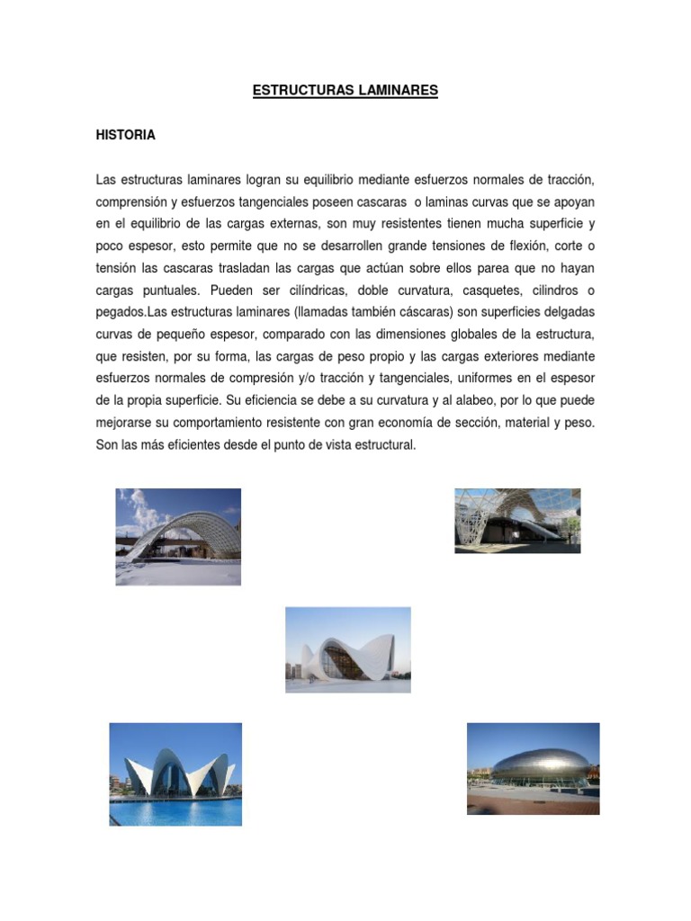 Estructuras Laminares 222 | PDF | Bóveda (Arquitectura) | Doblar