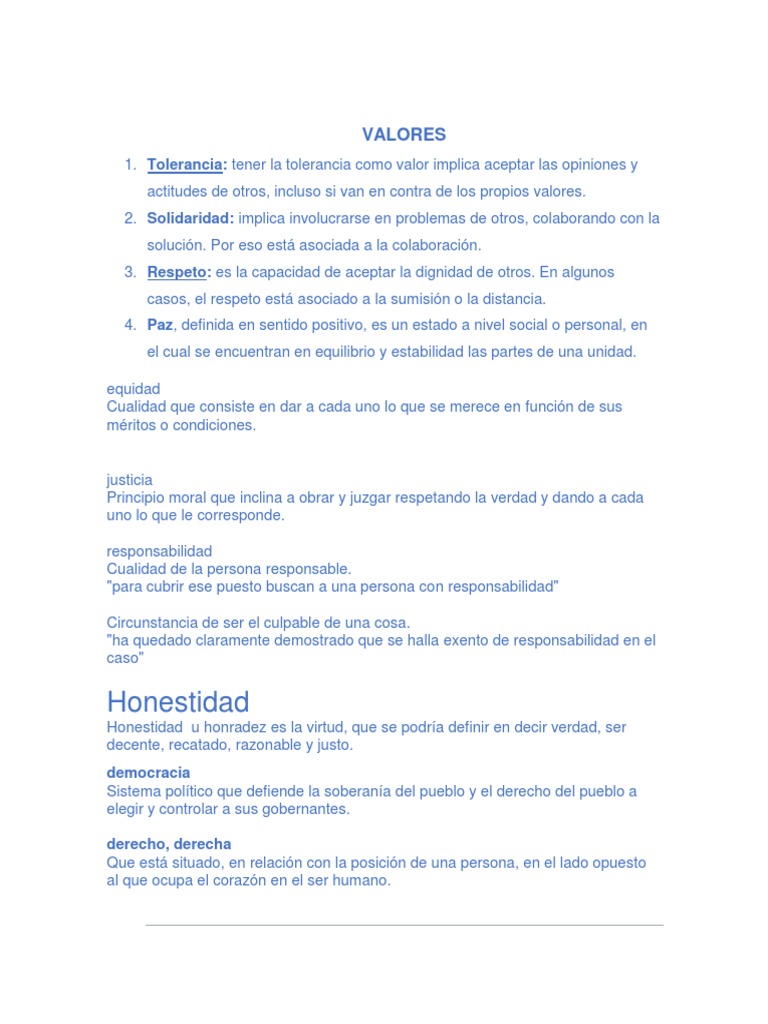 30 Valores | PDF