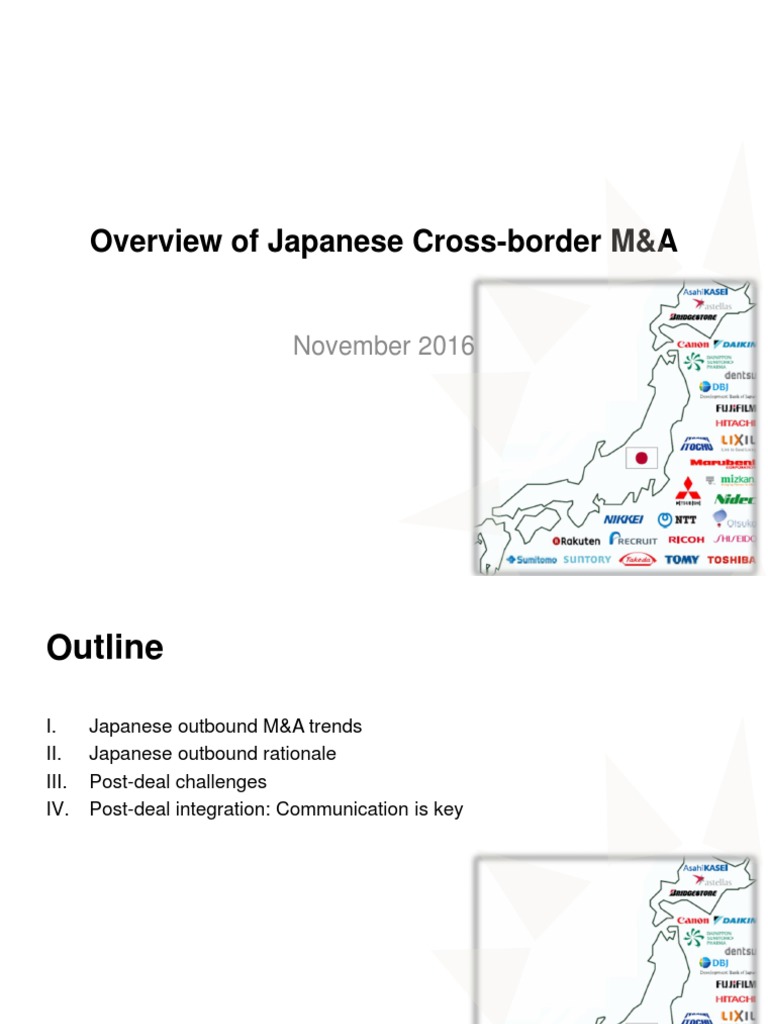 Overview of Japanese Cross-Border Mergers and Acquisitions | PDF ...