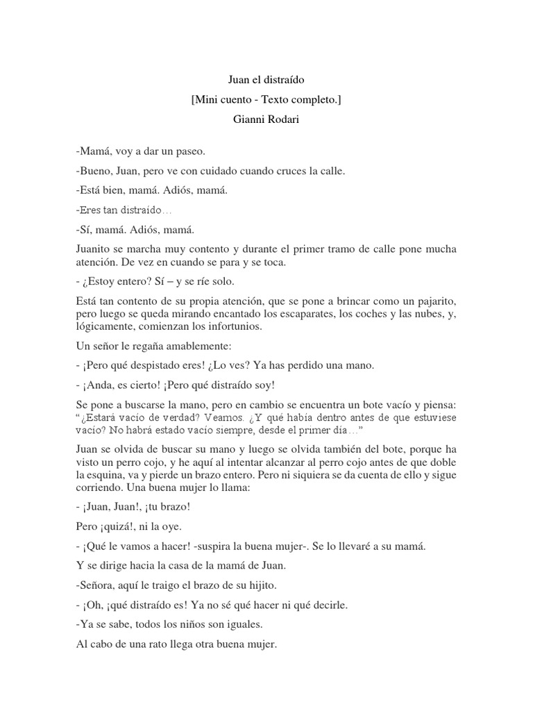 Juan El Distraído Ok | PDF | Ocio