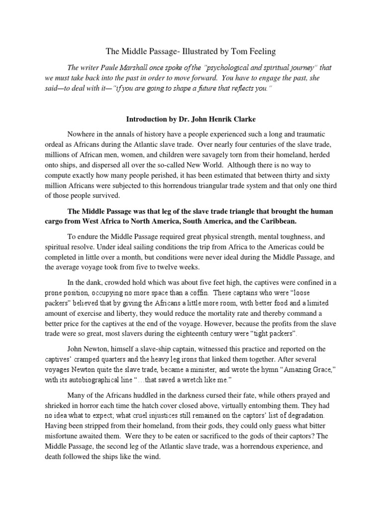 The Middle Passage | PDF | Atlantic Slave Trade | Slavery
