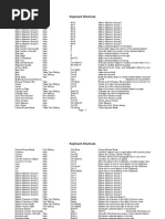 Isodraw Shortcut Keys - Consolidated | PDF | Euclidean Geometry | Text