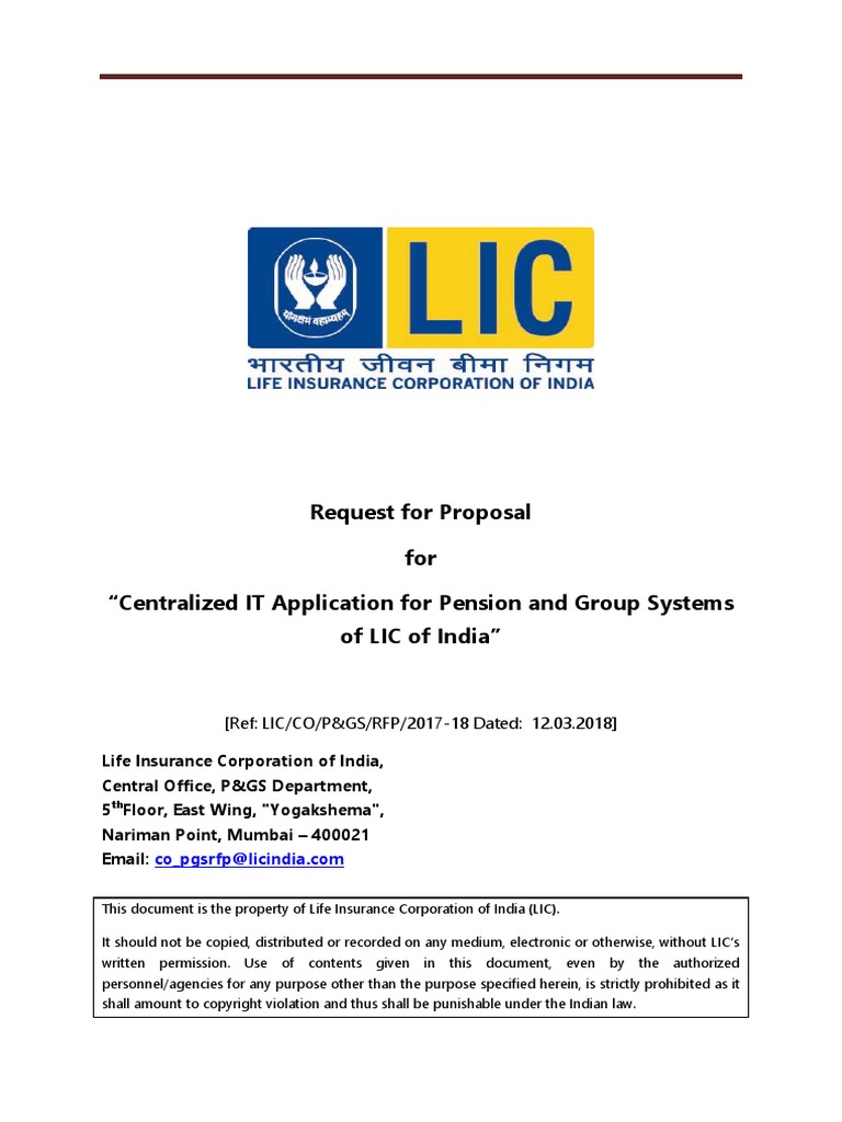 Core System RFP | PDF | Request For Proposal | Auction