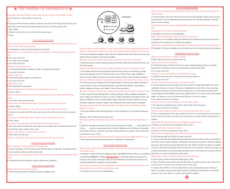 Proskomedia Prayers and Rituals | PDF | Christian Behaviour And ...