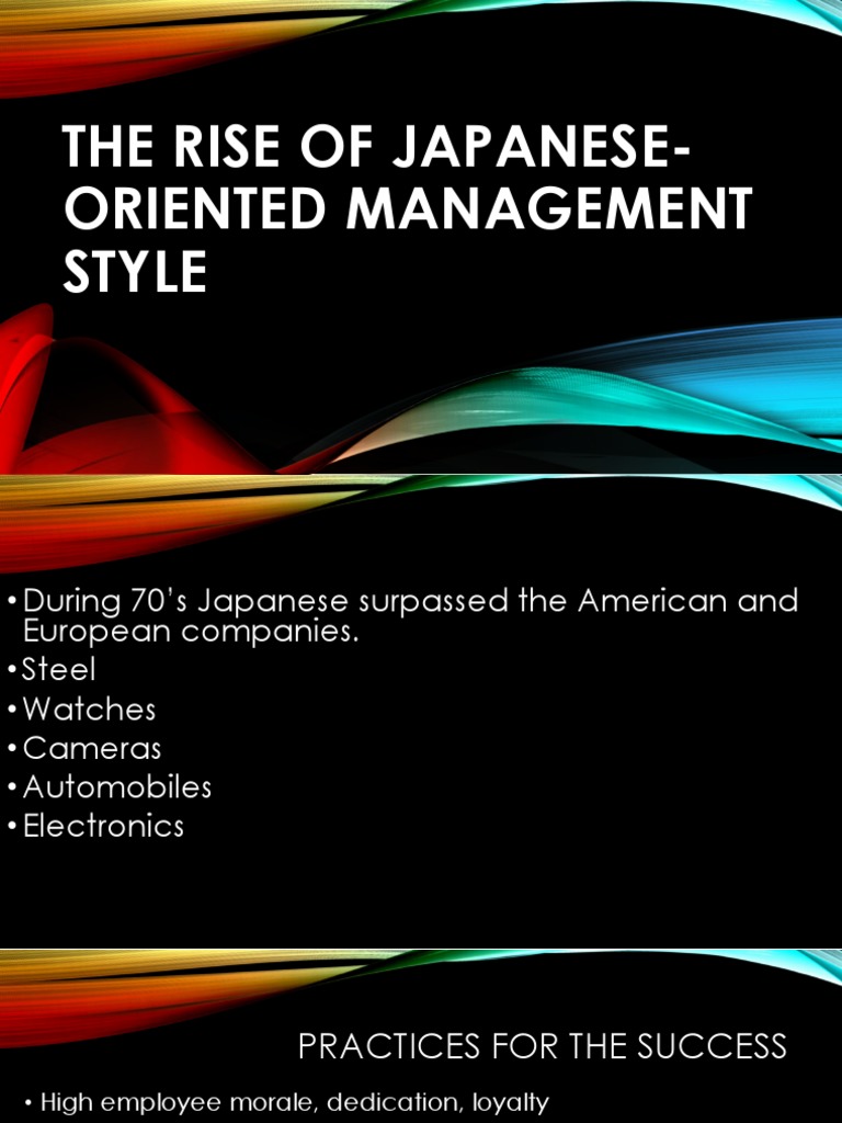 The Rise of Japanese-Oriented Management Style | PDF | Strategic ...
