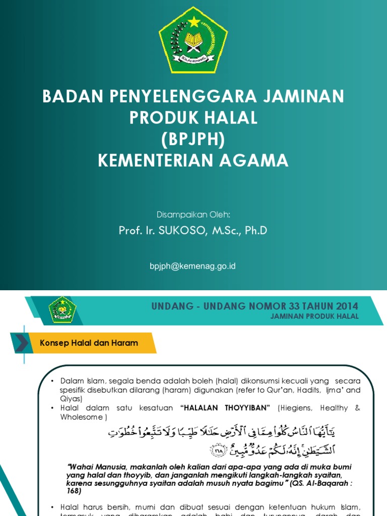 BPJPH 2018 PDF | PDF