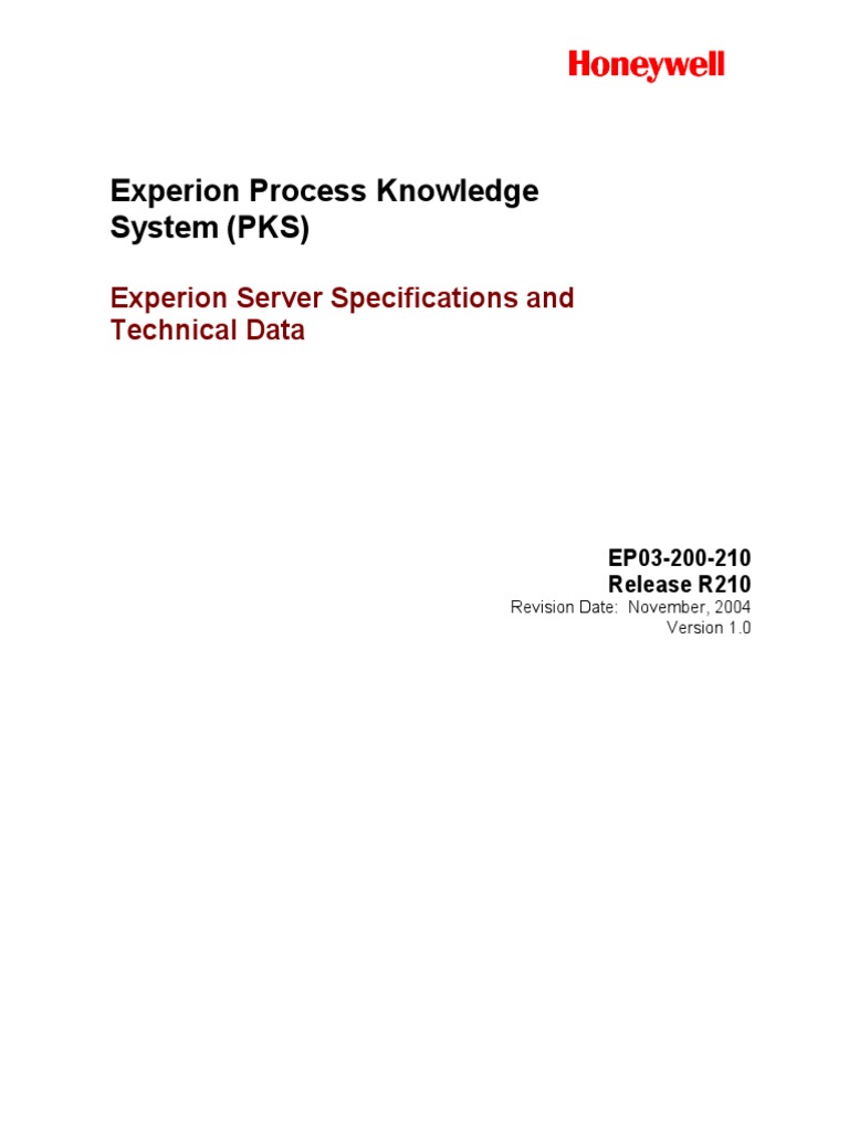 Experion Server Specifications and PDF | PDF | Scripting Language ...