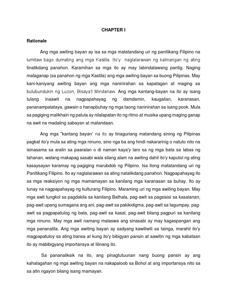 Tesis Filipino | PDF