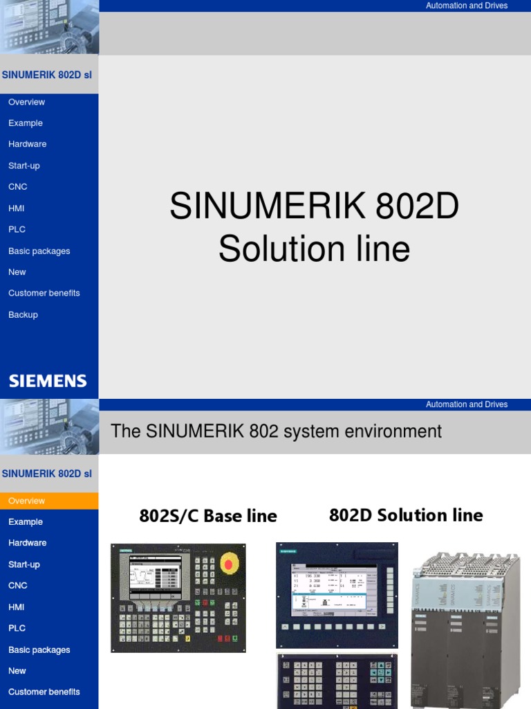 802d SL E01 | PDF | Programmable Logic Controller | Numerical Control