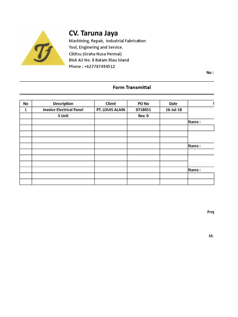 Invoices for PT. Louis Alain | PDF